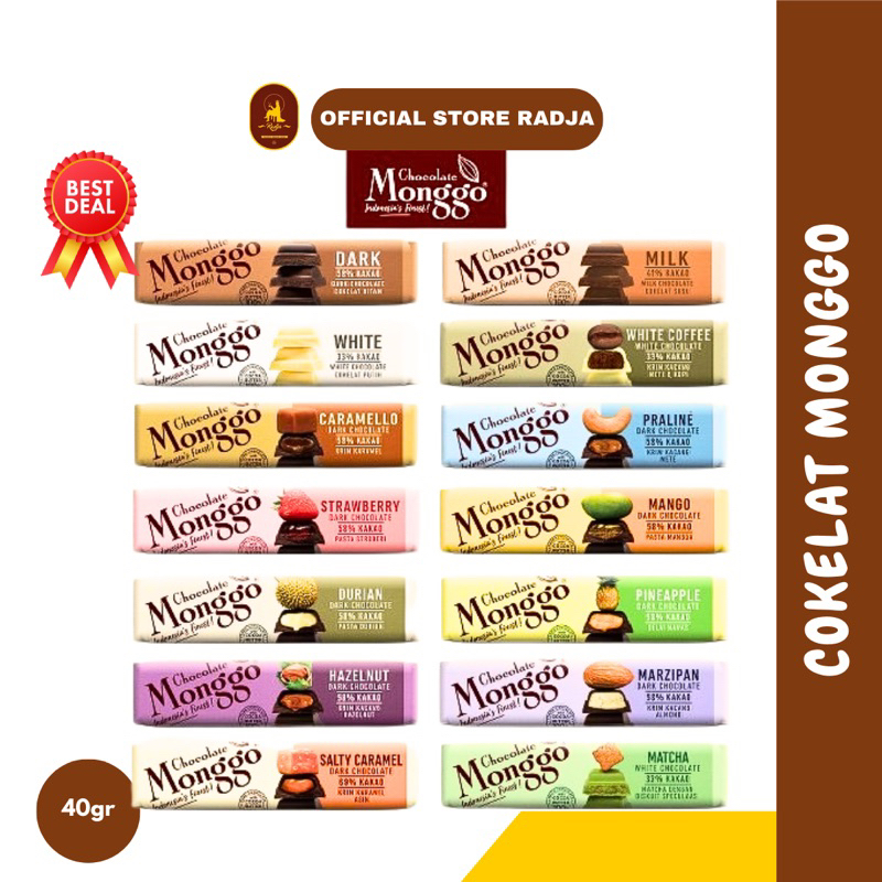 Jual [40gr] Chocolate Monggo Bar Chocolate Khas Jogja | Cokelat Murni ...