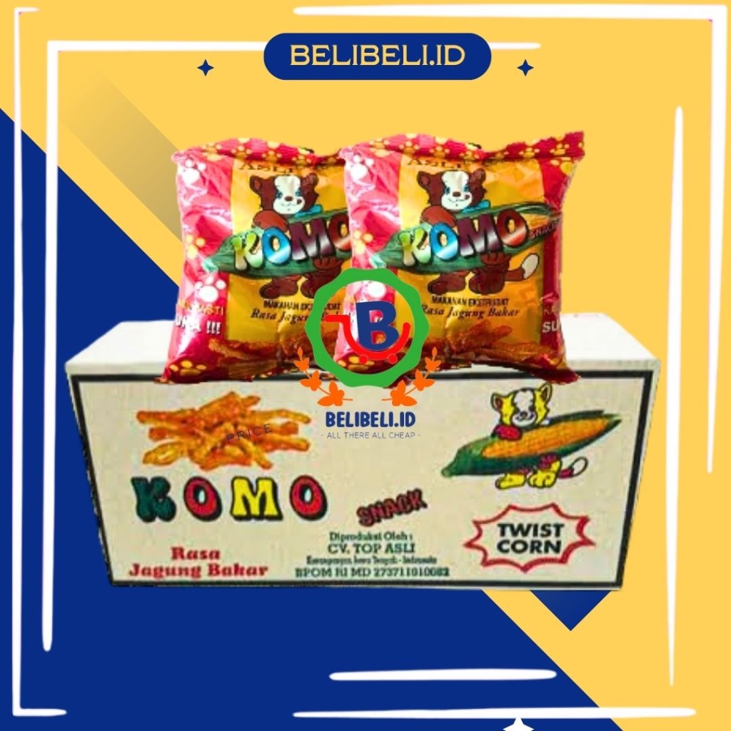 Jual Snack Chiki ciki jadul zaman dulu Berhadiah Komo jagung bakar 1 ...