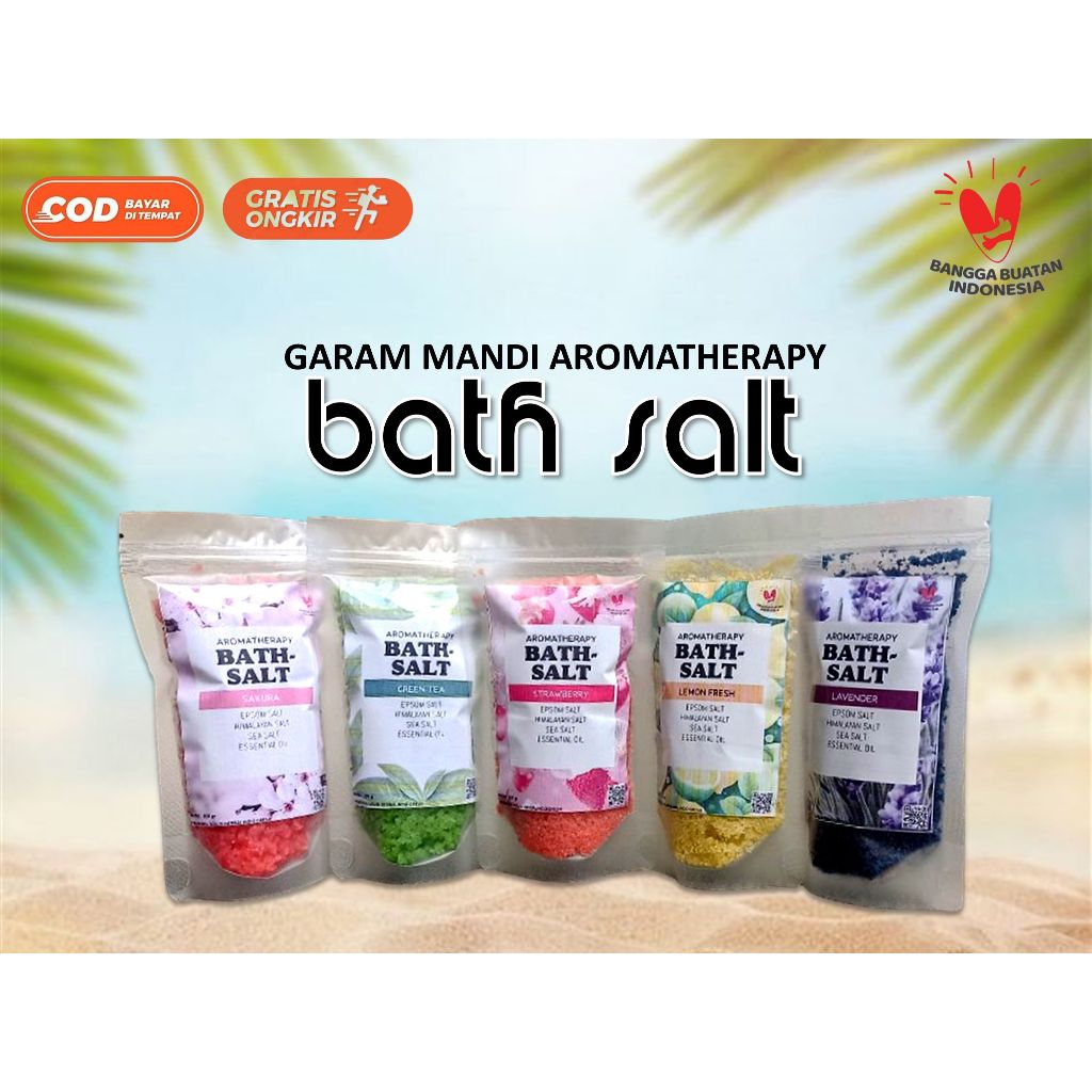 Jual GARAM SPA/GARAM MANDI PENGHALUS KULIT AROMATHERAPY ORGANIK DENGAN ...
