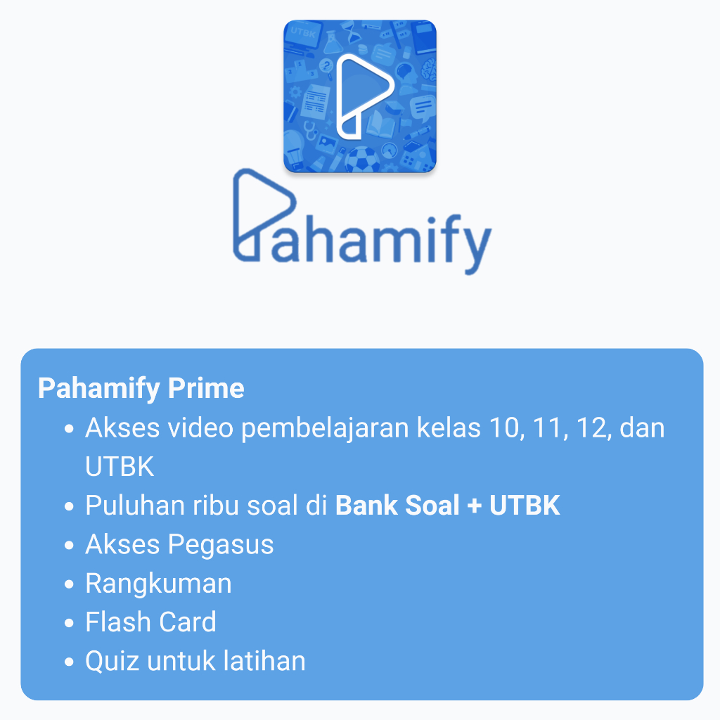 Jual Pahamify Prime Sharing UTBK dan Prime | Shopee Indonesia