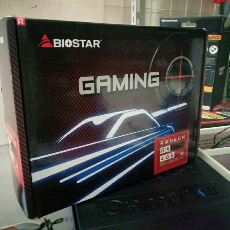 Jual VGA BIOSTAR RX 560 4GB GDDR5 FullSet second | Shopee Indonesia