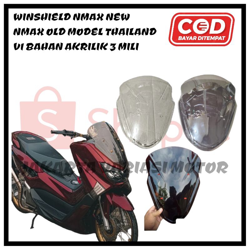 Jual Windshield model thailand v1 yamaha nmax old nmax new bahan ...