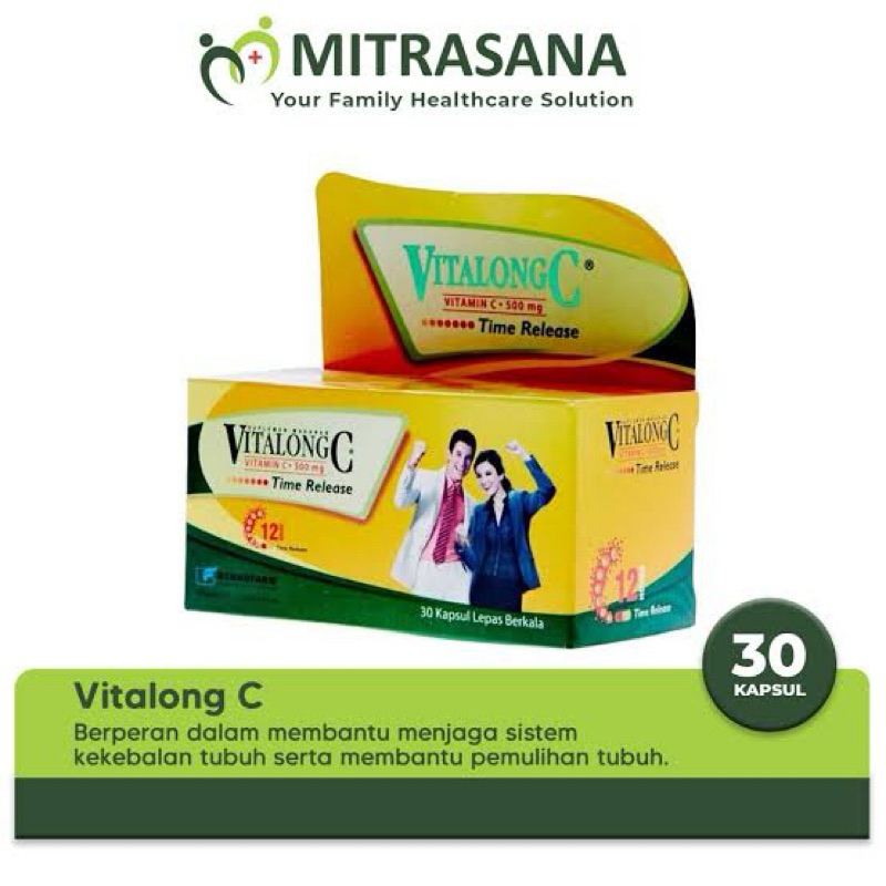 Jual VITALONG C ISI 30 TABLET / KAPSUL ORIGINAL VITAMIN DAYA TAHAN ...