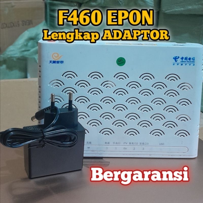 Jual F460 EPON V6 + Adaptor ONU ONT Frimware Biru 4SSID PPPOE REMOTE | Shopee Indonesia