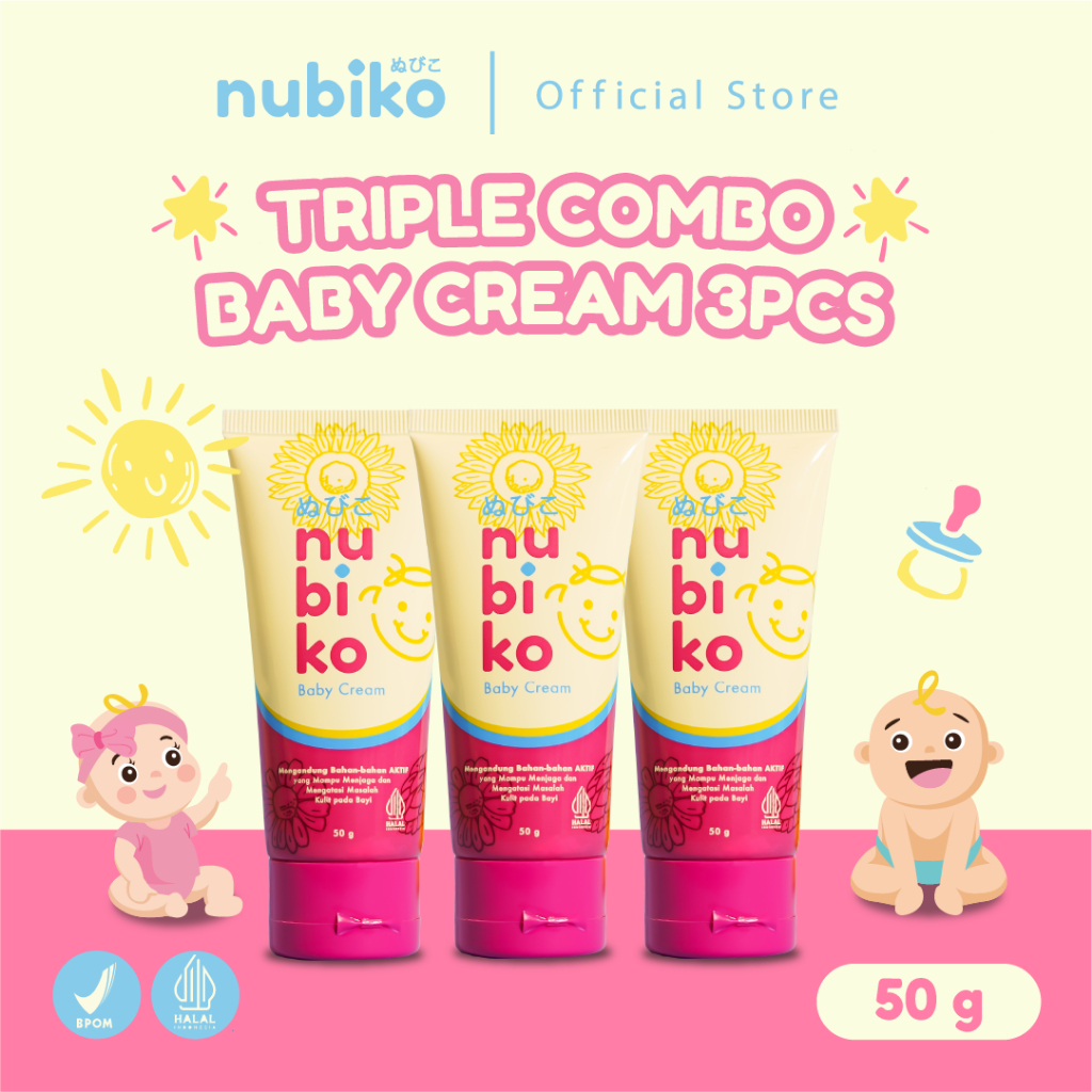 Jual Nubiko Paket 3 Pcs Skincare Cream Anak | Untuk Mengatasi Bekas ...