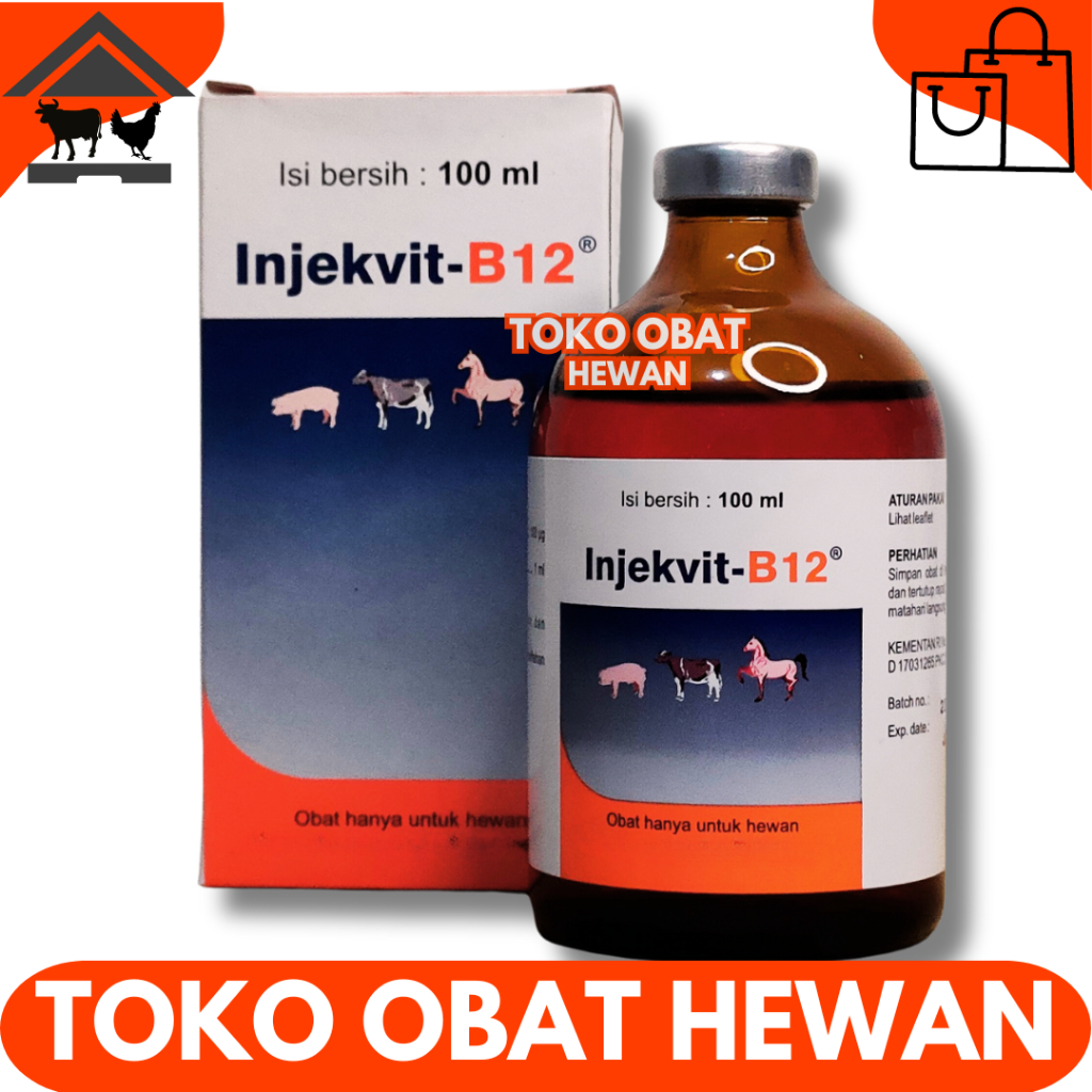 Jual INJEKVIT B12 100ML - Obat Anemia dan Peningkat Nafsu Makan Hewan ...