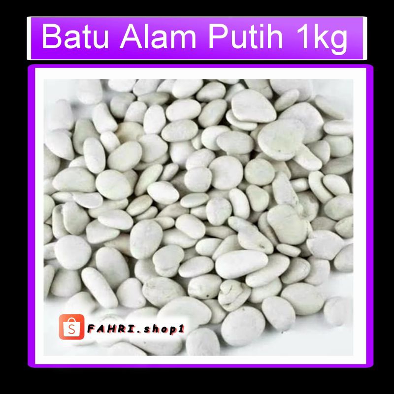 Jual Batu Alam Putih/Batu hias 1kg | Shopee Indonesia