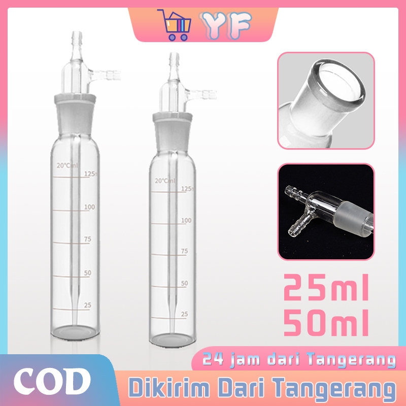 Jual Glass Impinger 25ml 50ml Midget Inpinger Untuk Buat Mendeteksi ...