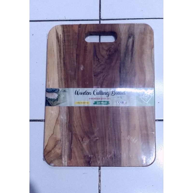 Jual talenan kayu jati besar 40 × 30 x 3 cm | Shopee Indonesia