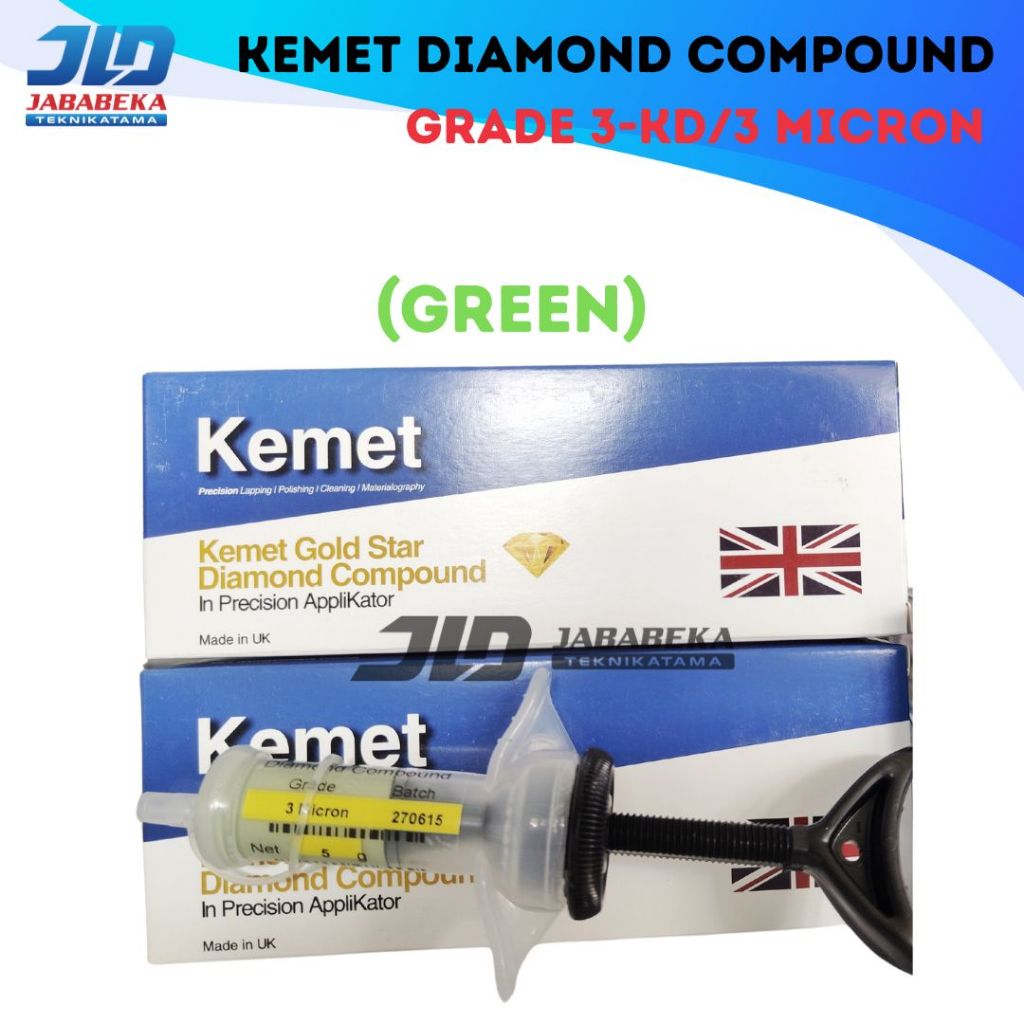 Jual KEMET Grade 3-KD / 3 Micron Diamond Compound 5 Gram Kemet Made in ...