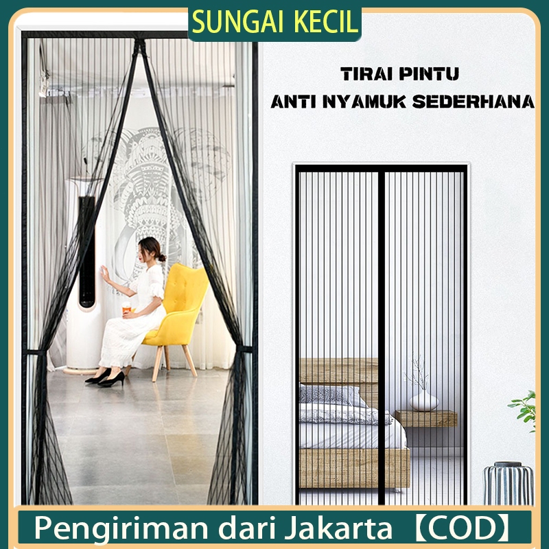 Jual Free Velcro Tirai Pintu Kamar/TiraiMagnet Anti Nyamuk Kawat Nyamuk ...