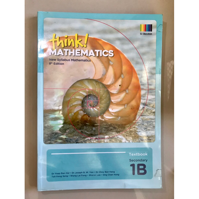 Jual MATH : Think! Mathematics Secondary TEXTBOOK 1B (8th Edition) for ...