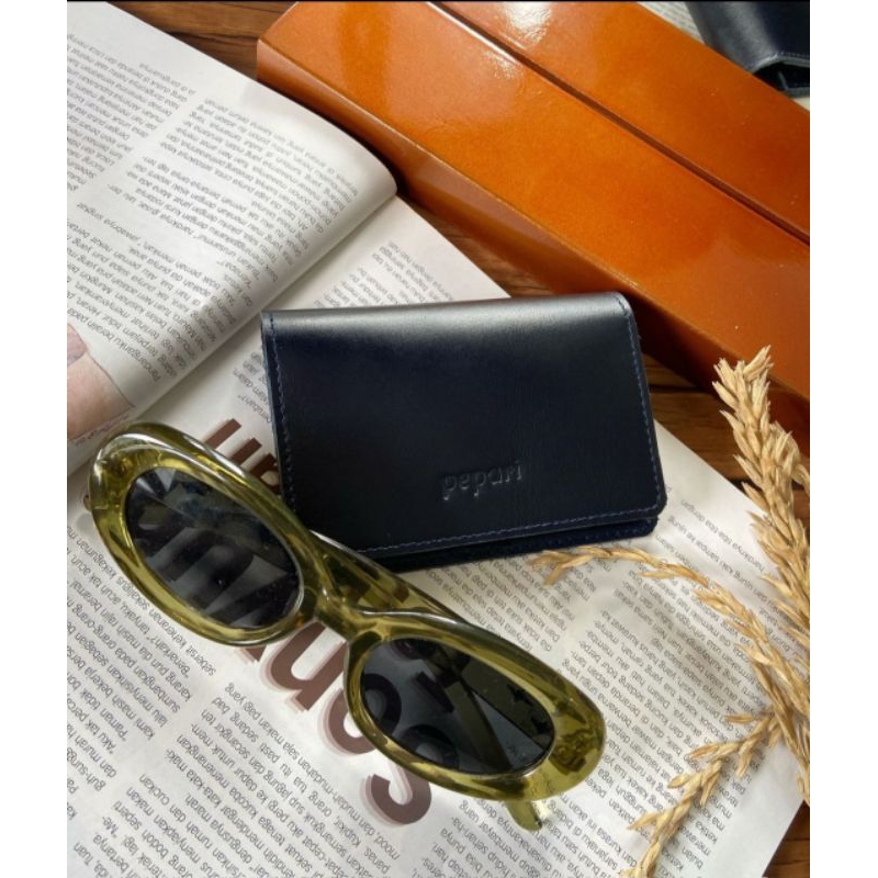 Jual Mini Card holder Biru Pull Up | Shopee Indonesia