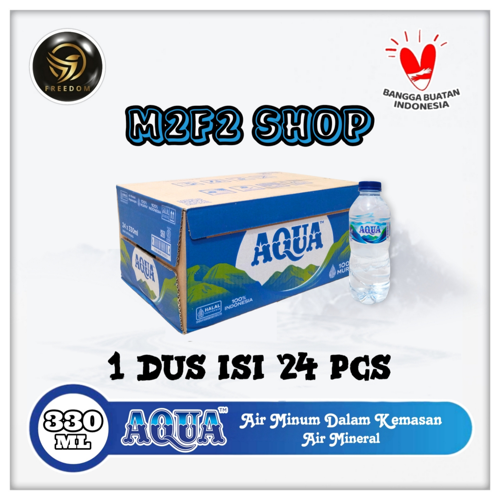 Jual Air Mineral Aqua Botol Mini Pet - 330 ml (Kemasan Karton) | Shopee ...