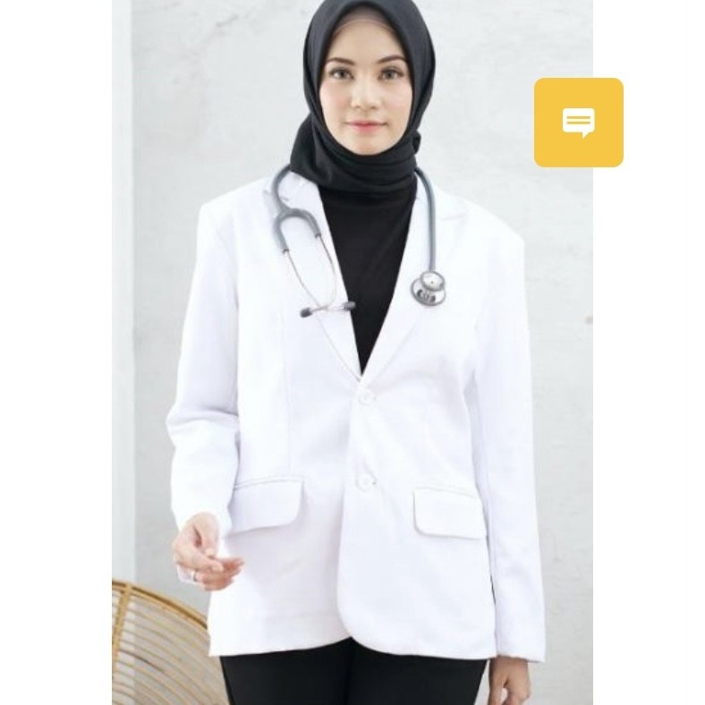 Jual Snelli Lengan Panjang - Jas Dokter Lengan Panjang | Shopee Indonesia