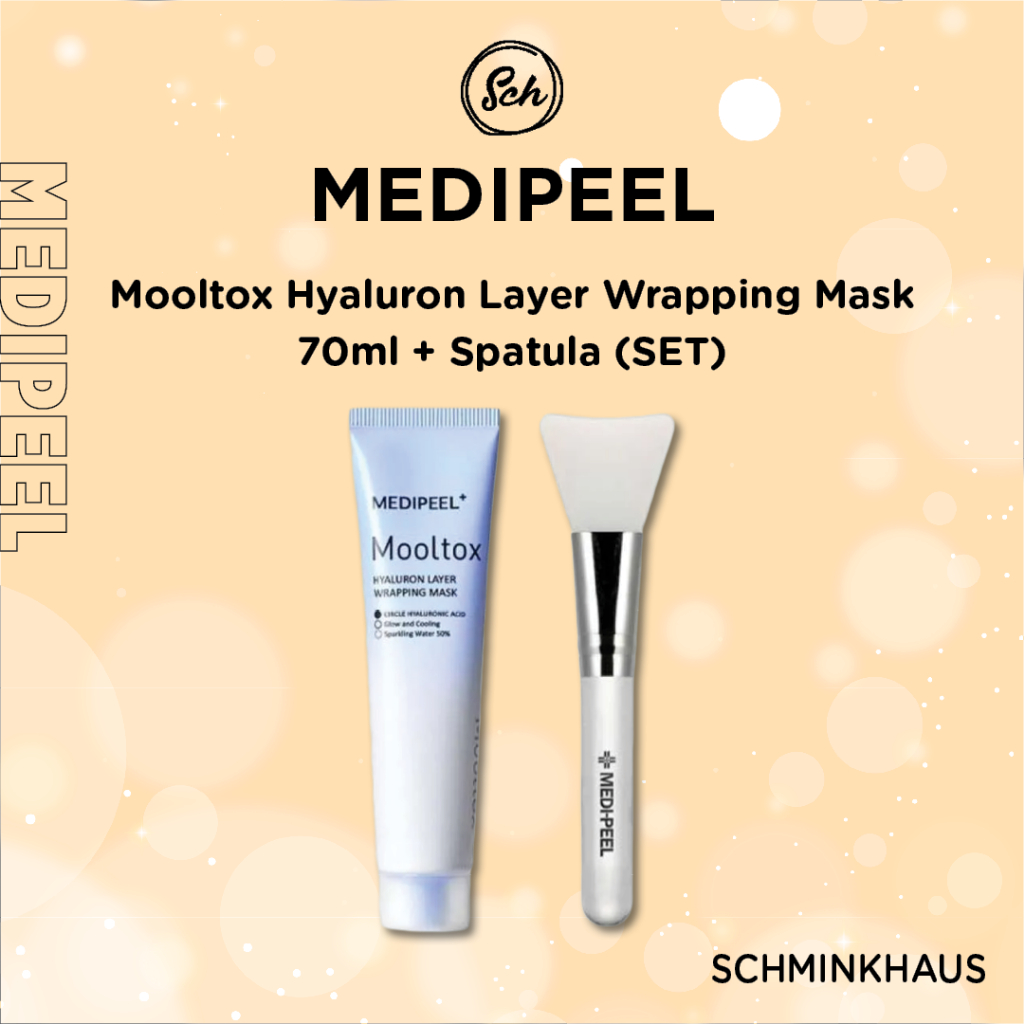 Jual MEDIPEEL Mooltox Hyaluron Layer Wrapping Mask 70ml + Spatula (SET ...