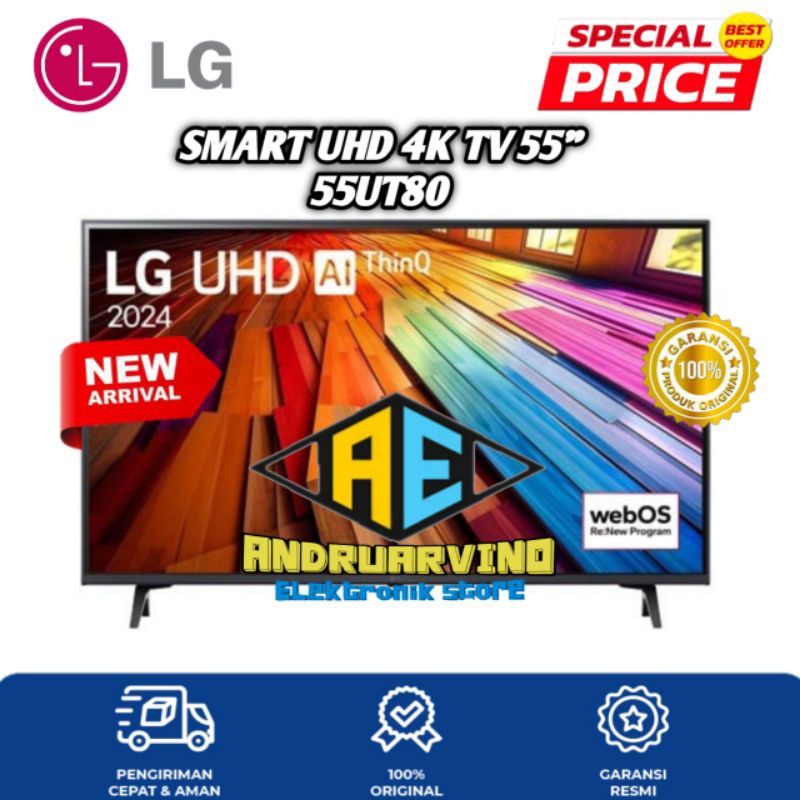 Jual LG UHD SMART TV 55 INCH 55UT8050PSB UHD 4K SMART TV GARANSI RESMI ...