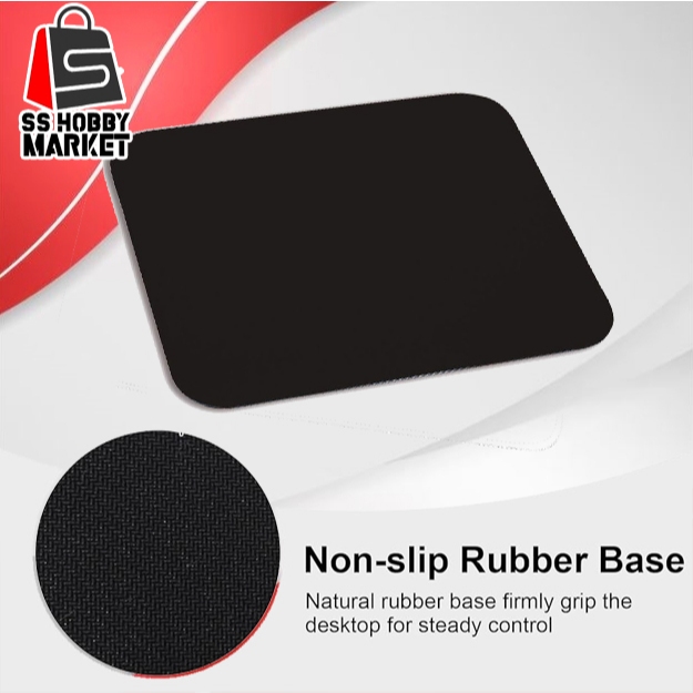 Jual Mousepad Mouse pad Gaming Hitam Polos 21 X 25 CM | Shopee Indonesia