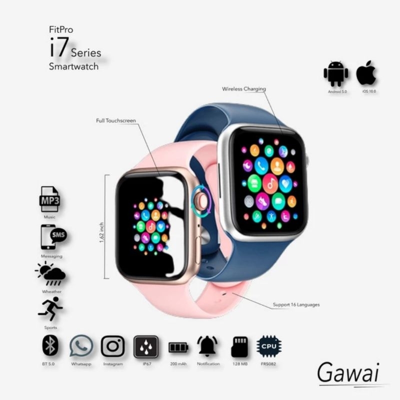Jual GAWAI Smartwatch 7 Series i7 Smartwatch | Shopee Indonesia