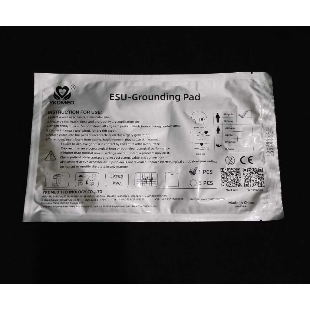 Jual Electrosurgical ESU Ground/Grounding Pad Plate Neutral/Netral ...