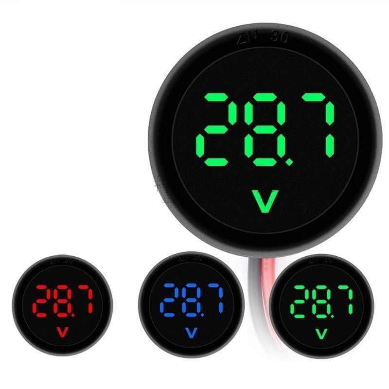 Jual VoltMeter Bulat DC 4 - 100V | Shopee Indonesia