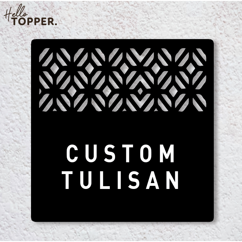 Jual Custom Tulisan Sign Board Acrylic Kotak Motif Akrilik UV Print ...