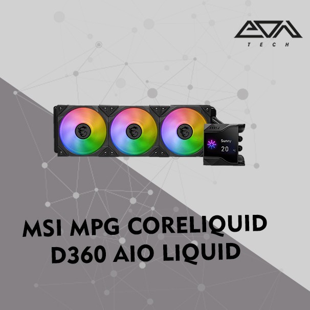 Jual MSI MPG CORELIQUID D360 AiO Liquid CPU Cooler - With IPS DISPLAY | Shopee Indonesia