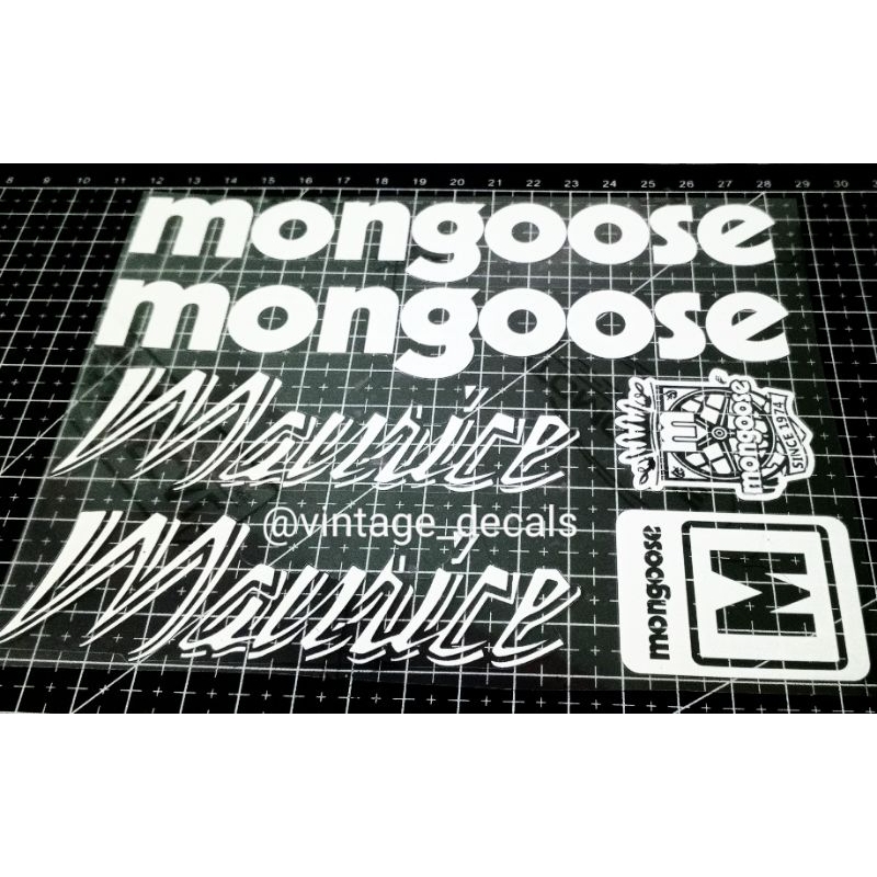 Jual sticker decals sepeda mongoose MAURICE | Shopee Indonesia