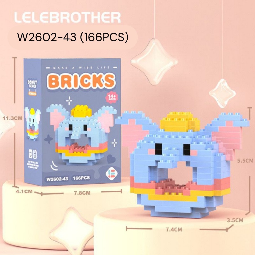 Jual [funny] Mainan Mini Brick Karakter / Balok Susun Mini / Building ...