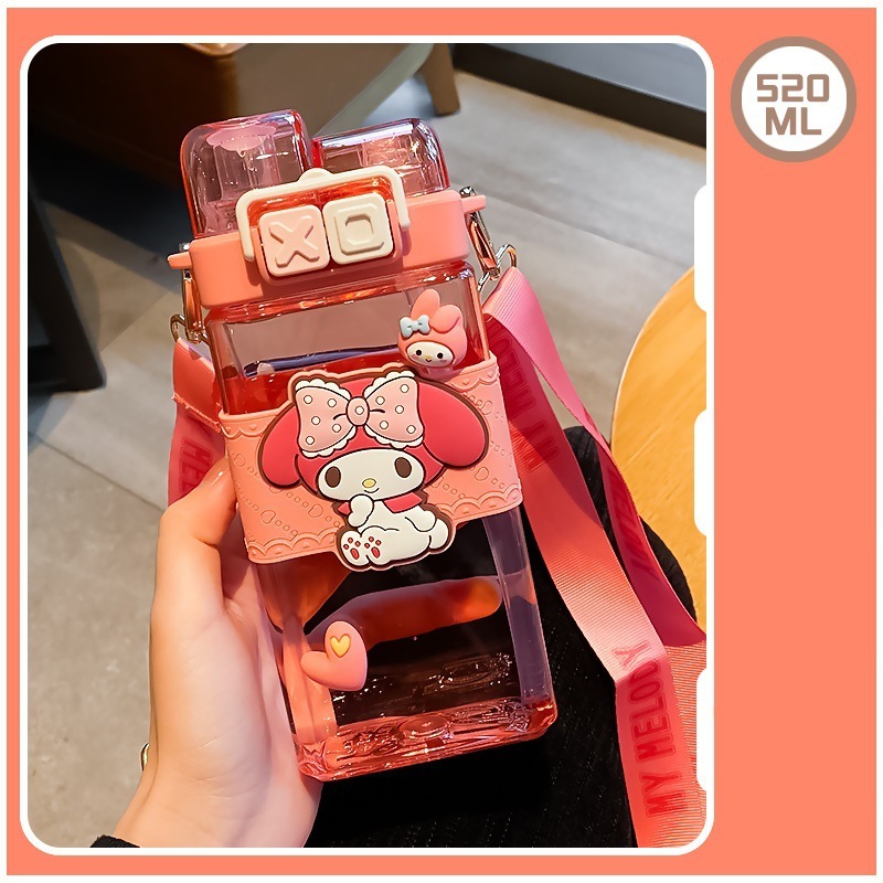 Jual Botol Minum Anak 2in1 Sedot Teguk Melody Kuromi Cinnamoroll 520ml 2304 NEW PRODUCT | Shopee ...