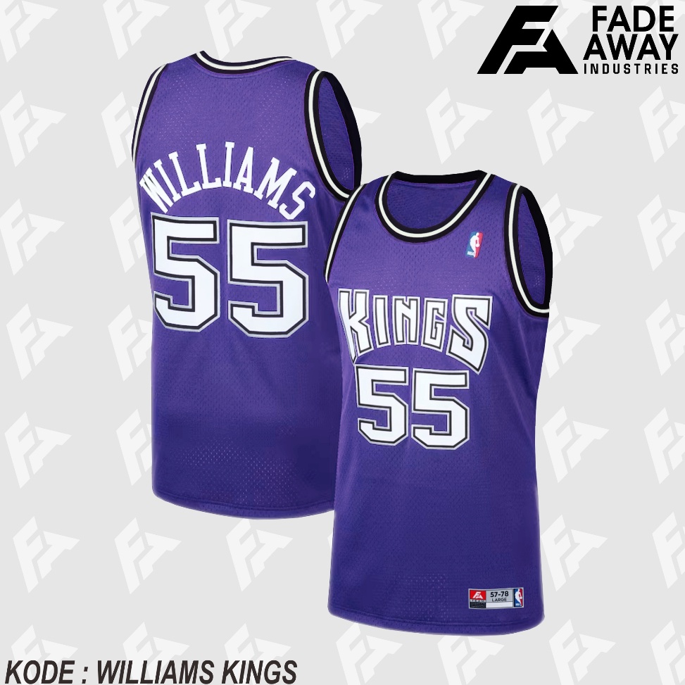 Jual KODE B3E5 JERSEY BASKET NBA JASON WILLIAMS 55 KINGS PURPLE ...