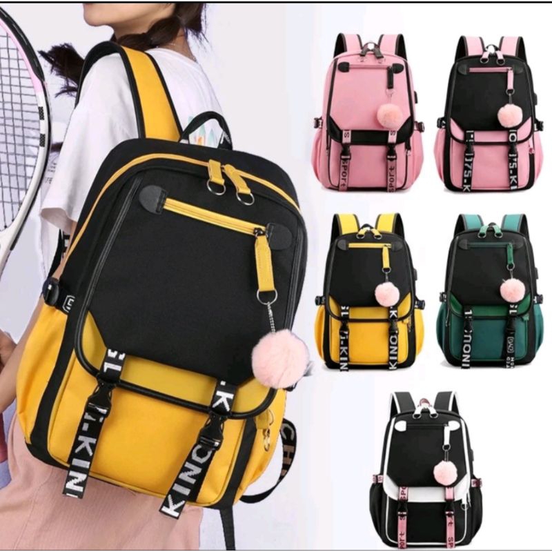 Jual Samaenre_Store - Stylish Tas Ransel Anak sekolah cewek cowok SD SMP SMA Ransel Viral ...