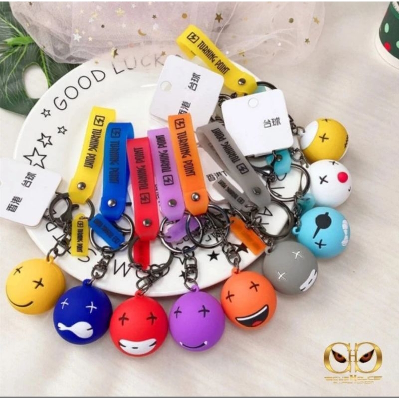 Jual TURNING POINT KEYCHAIN - EMOTICON NO 1 / 2 / 3 / 4 / 5 / 6 ...