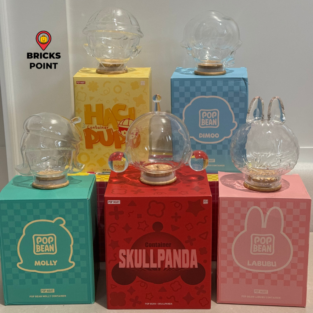 Jual POP BEAN CHARACTER GLASS CONTAINER JAR - ORIGINAL POP MART ...