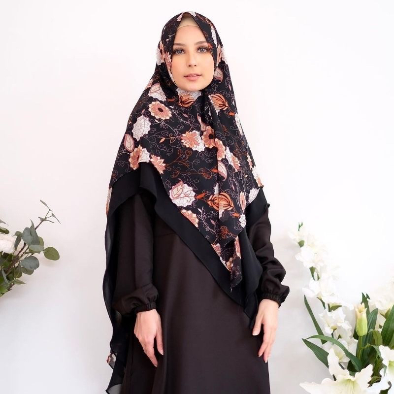 Jual NAFESA KHIMAR HIJAB INSTANT MOTIF KOTAK-KOTAK KERUDUNG SYARI ...