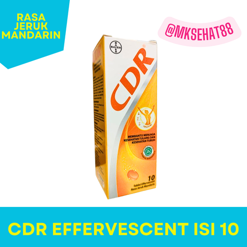 Jual Cdr Effervescent 10 Tablet / Daya Tahan Tubuh / Kalsium / Vitamin ...