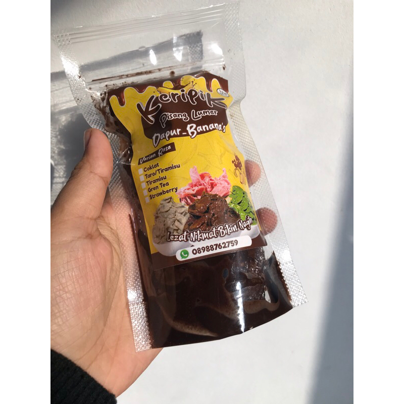 Jual Keripik pisang coklat lumer manis kepok viral kg | Shopee Indonesia