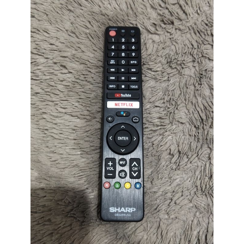 Jual REMOTE TV SHARP AQUOS LCD/LED SMART ANDROID TV GB326WJSA | Shopee ...