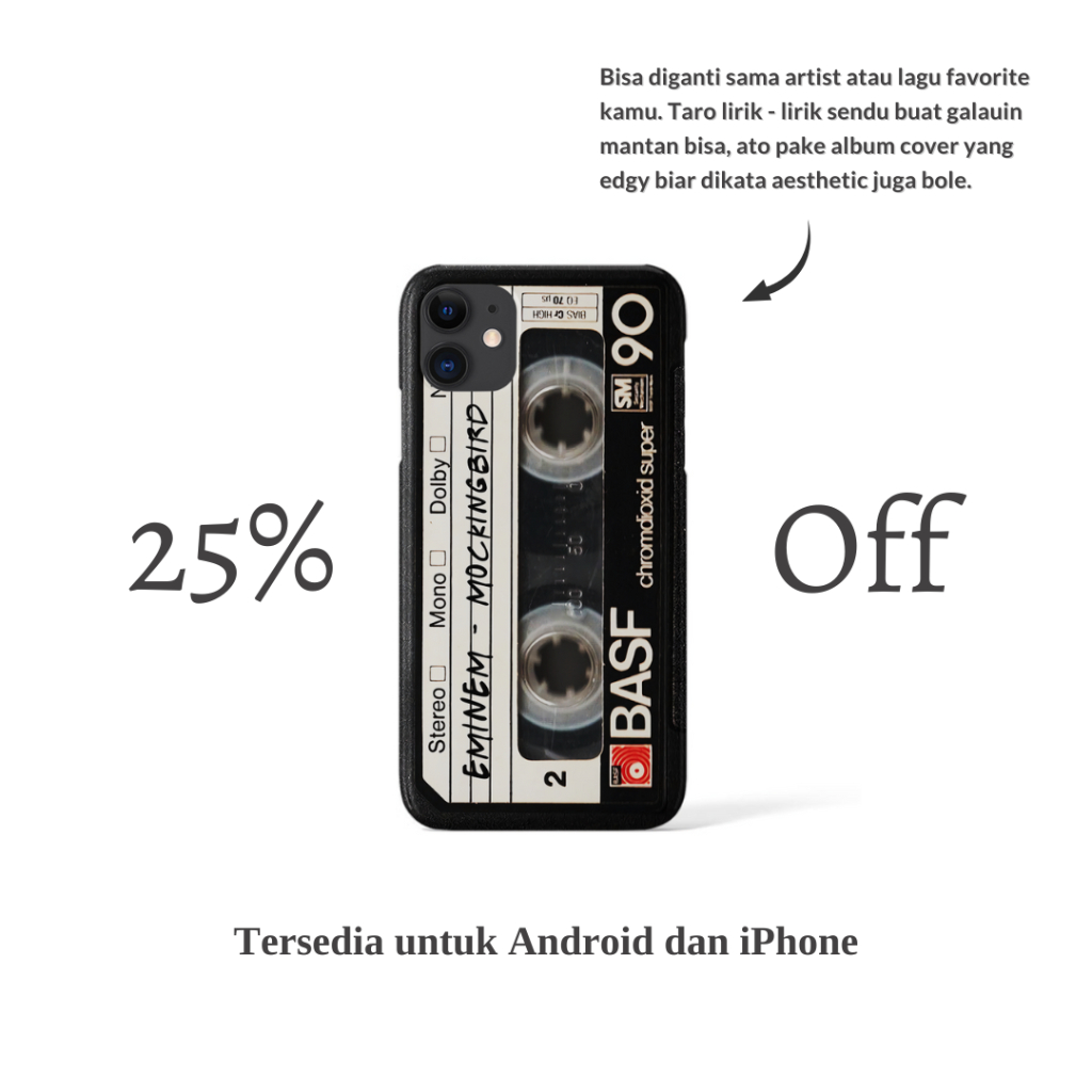 Jual Cassette Series Premium Case (Custom) | Shopee Indonesia