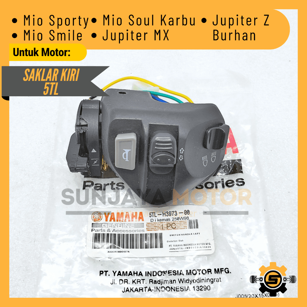 Jual Switch Holder Original Yamaha 5TL Saklar Kiri Mio Sporty Jupiter Z ...