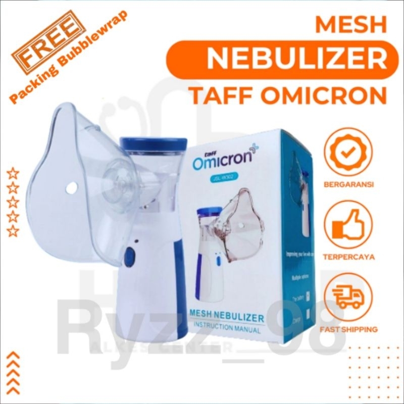 Jual PROMO! Nebulizer TaffOmicron Alat Terapi Pernapasan Handheld Inhaler Machine - Nebulizer ...
