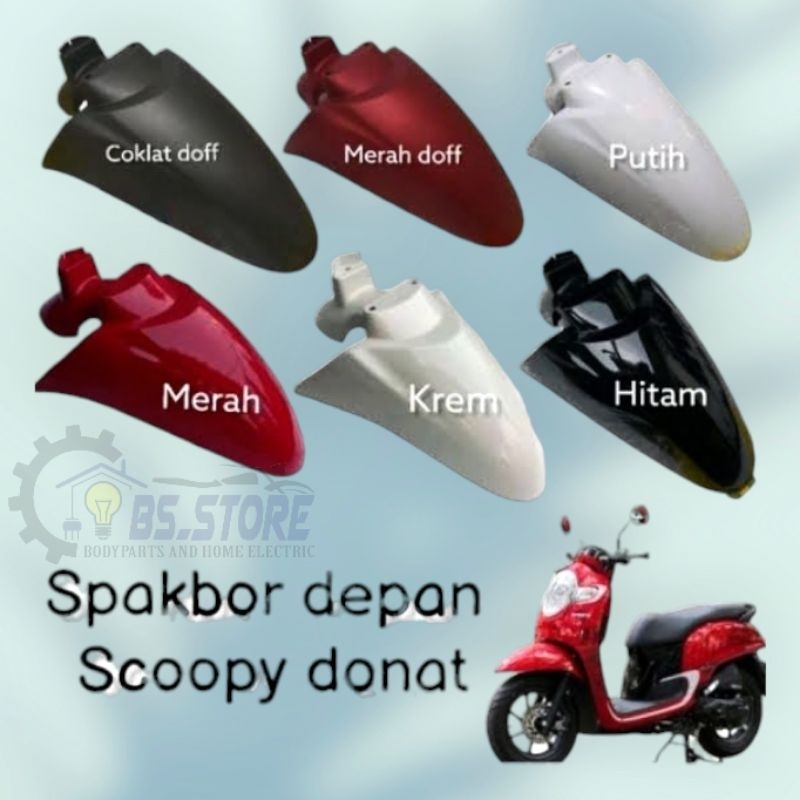 Jual SPAKBOR DEPAN SCOOPY FI 2018 2019 2020/ FRONT FENDER SCOOPY hitam ...