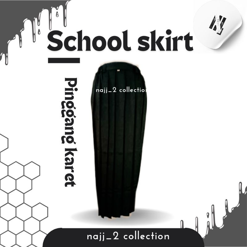 Jual Rok Seragam SMP, SMA, dan Kerja - Model Panjang Full Rempel ...
