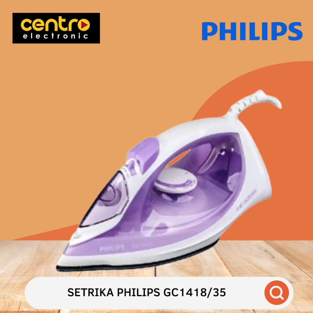 Jual PHILIPS SETRIKA UAP GC1418 FeatherLight GC1418/35 | Shopee Indonesia