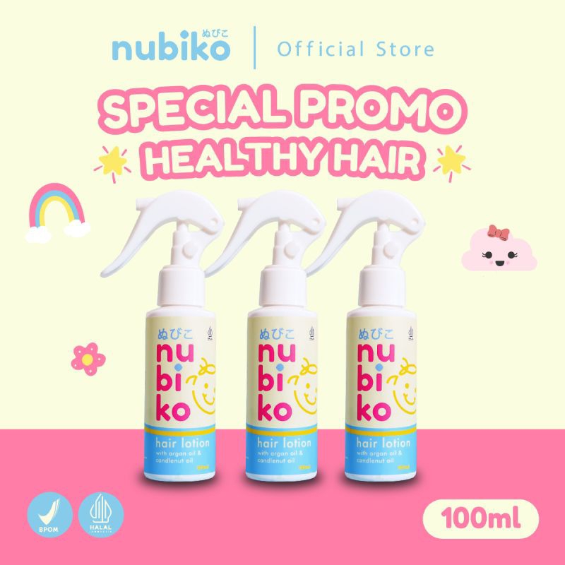 Jual Nubiko Paket 3 Pcs | Nubiko Hair Lotion | Argan Oil & Candlenut ...