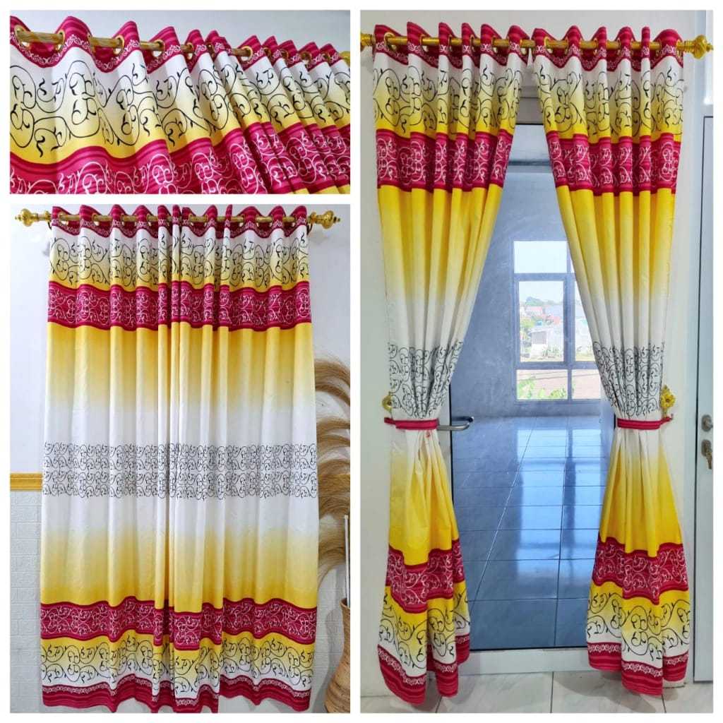 Jual Gorden Smokring 12 RingTirai Pintu Dan Jendela Hordeng Batik ...