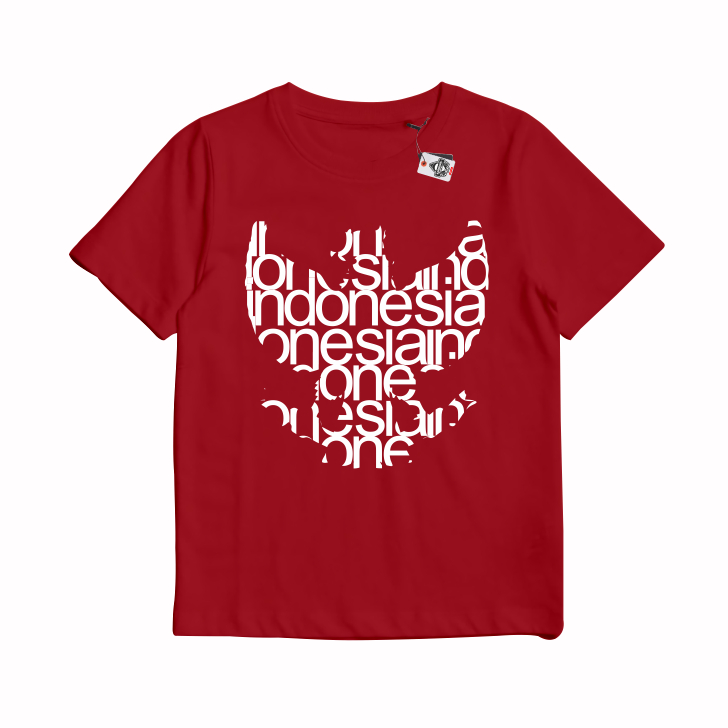 Jual KRMK Kaos T Shirt Baju Distro Anak Unisex Gambar INDONESIA GARUDA MERDEKA | Shopee Indonesia