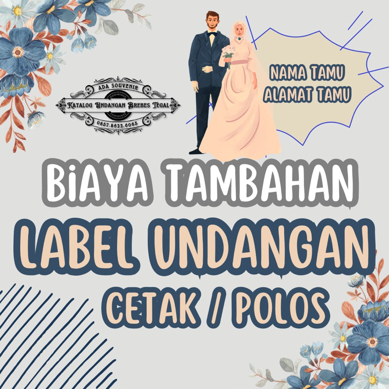 Jual TAMBAHAN LABEL UNDANGAN / CETAK NAMA LABEL UNDANGAN | Shopee Indonesia