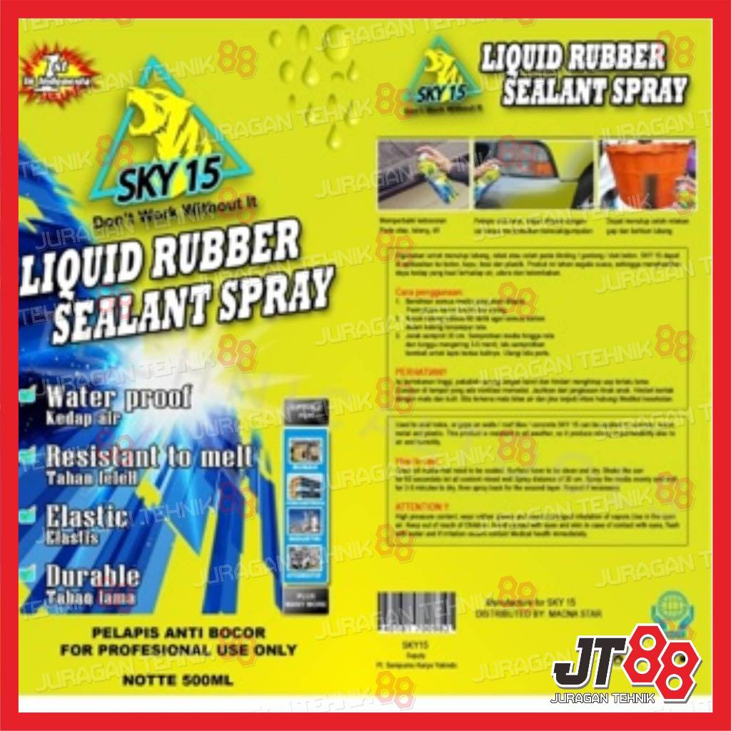 Jual CAIRAN ANTI BOCOR WATER PROOF LIQUID RUBBER SEALANT SPRAY SKY 15 500ML | Shopee Indonesia