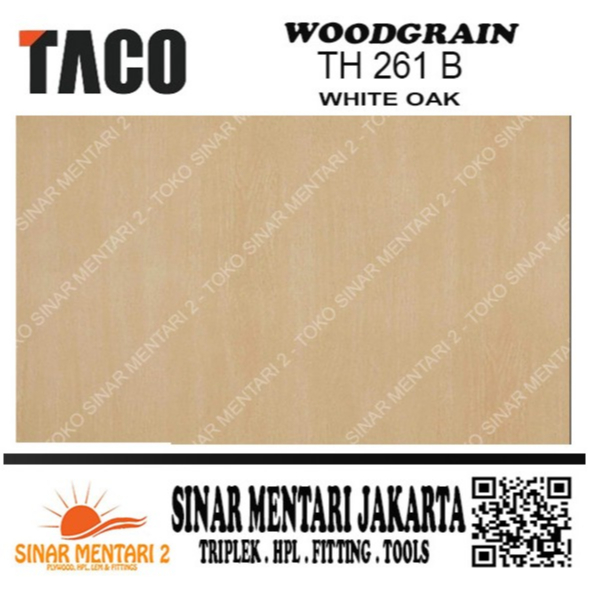 Jual TACO HPL WOODGRAIN TH 261 B WHITE OAK | Shopee Indonesia